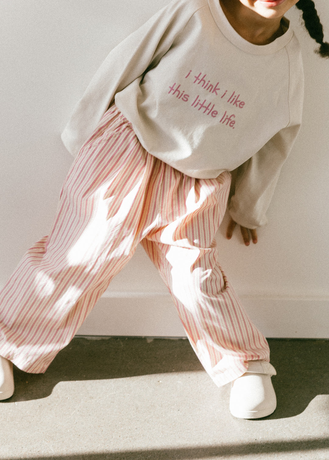 Graphic Long Sleeve- I think I like- Pink – Fostered Collection
