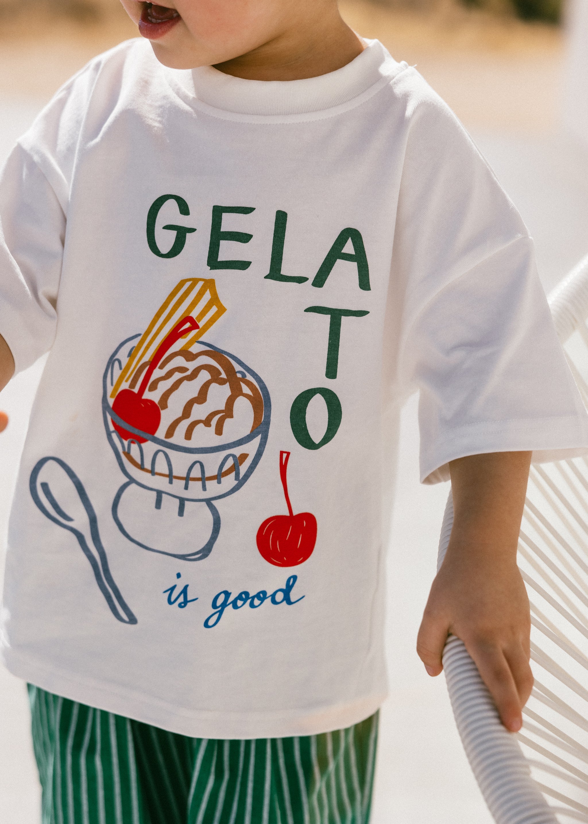 Oversized Graphic Tee- Gelato- Green – Fostered Collection