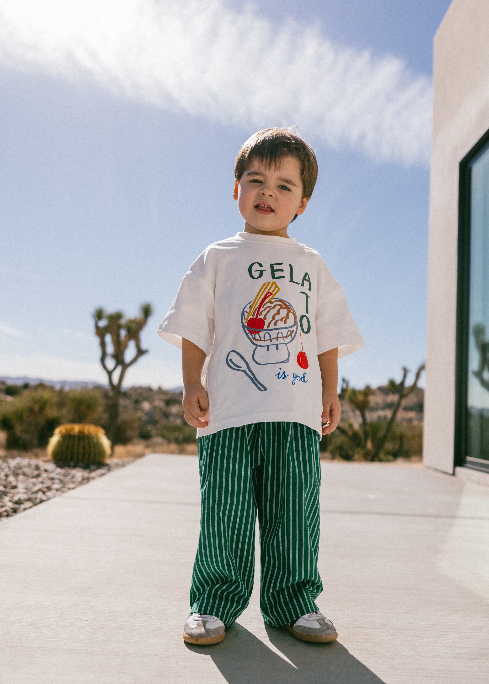 Oversized Graphic Tee- Gelato- Green – Fostered Collection