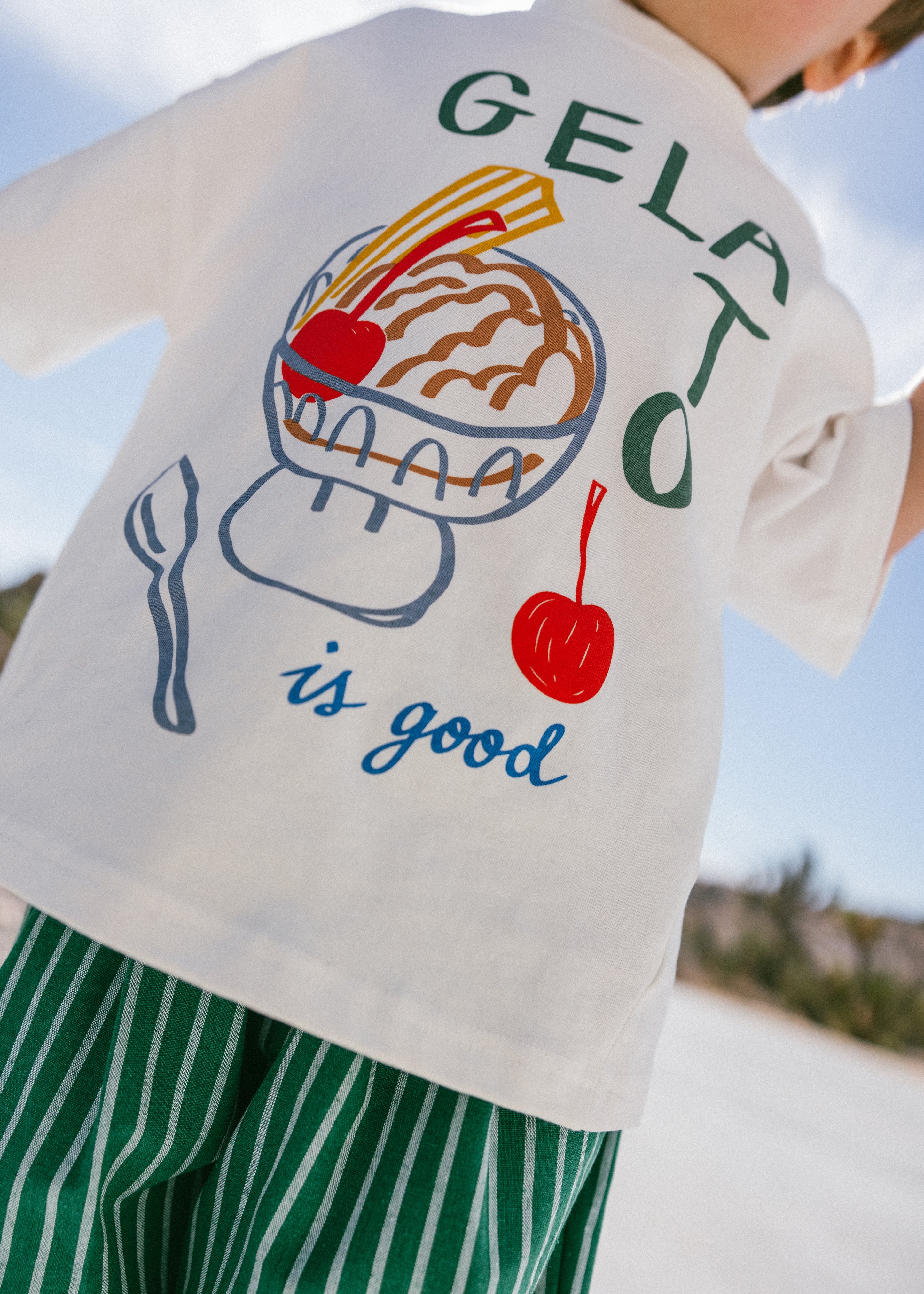 Oversized Graphic Tee- Gelato- Green – Fostered Collection