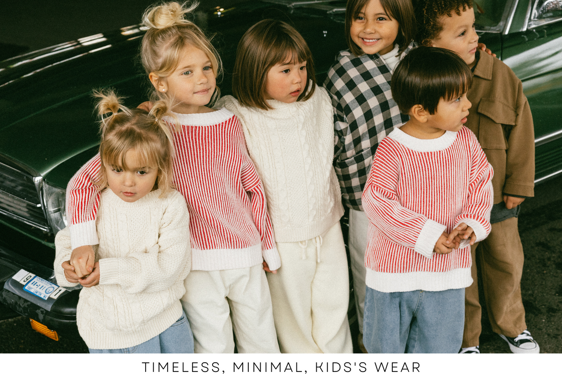 Fostered Collection offers timeless and minimal kid's clothing